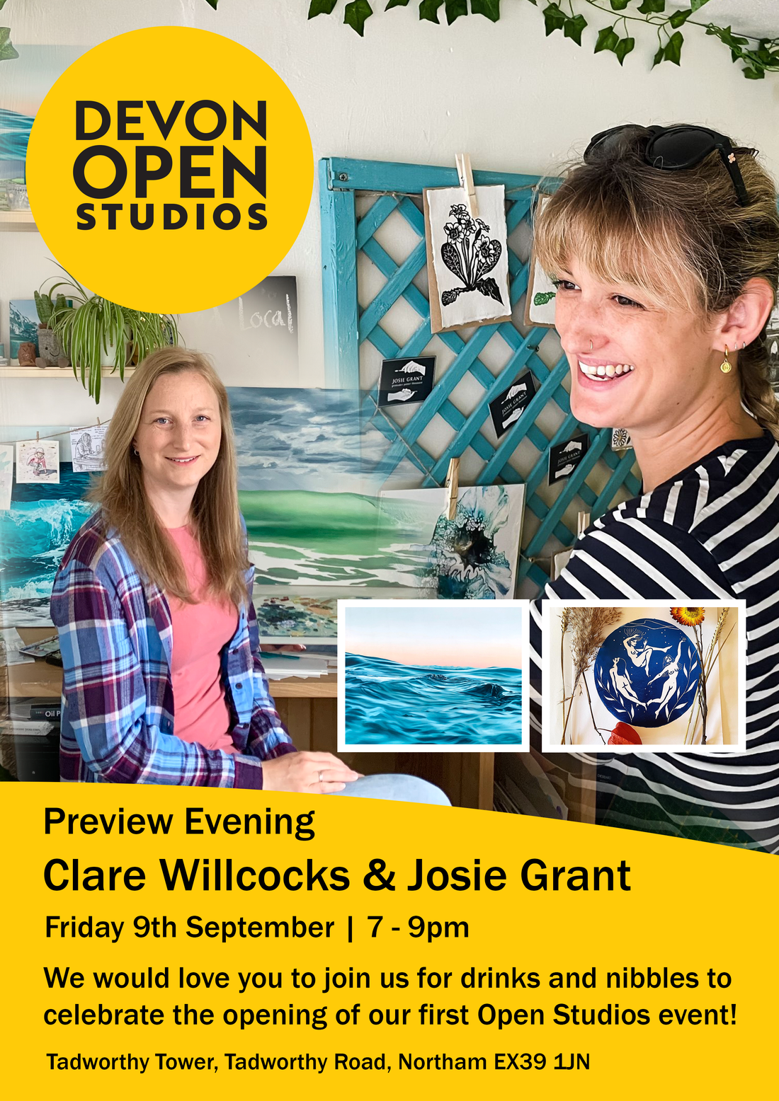 Visit My First Devon Open Studios! – Josie Grant Art